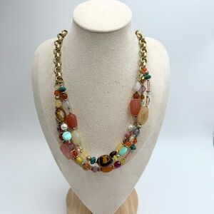 Lia Sophia | Jewelry | Lia Sophia Necklace Triple Layer Multi Stone ...